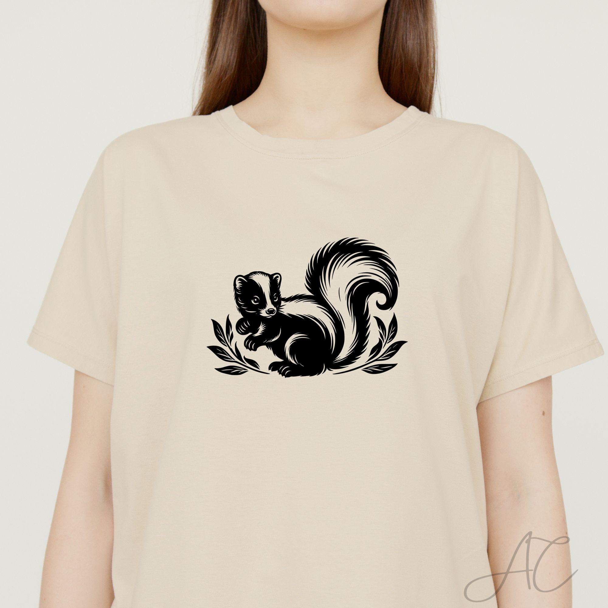 Skunk SVG Bundle, Floral Skunk PNG , Cute Skunk Clipart, Hand Drawn ...