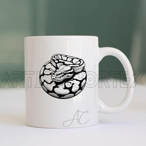 Ball Python SVG Bundle, Python PNG , Snake Clipart, Hand Drawn Ball ...