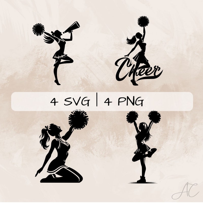 Cheerleader Svg - Etsy