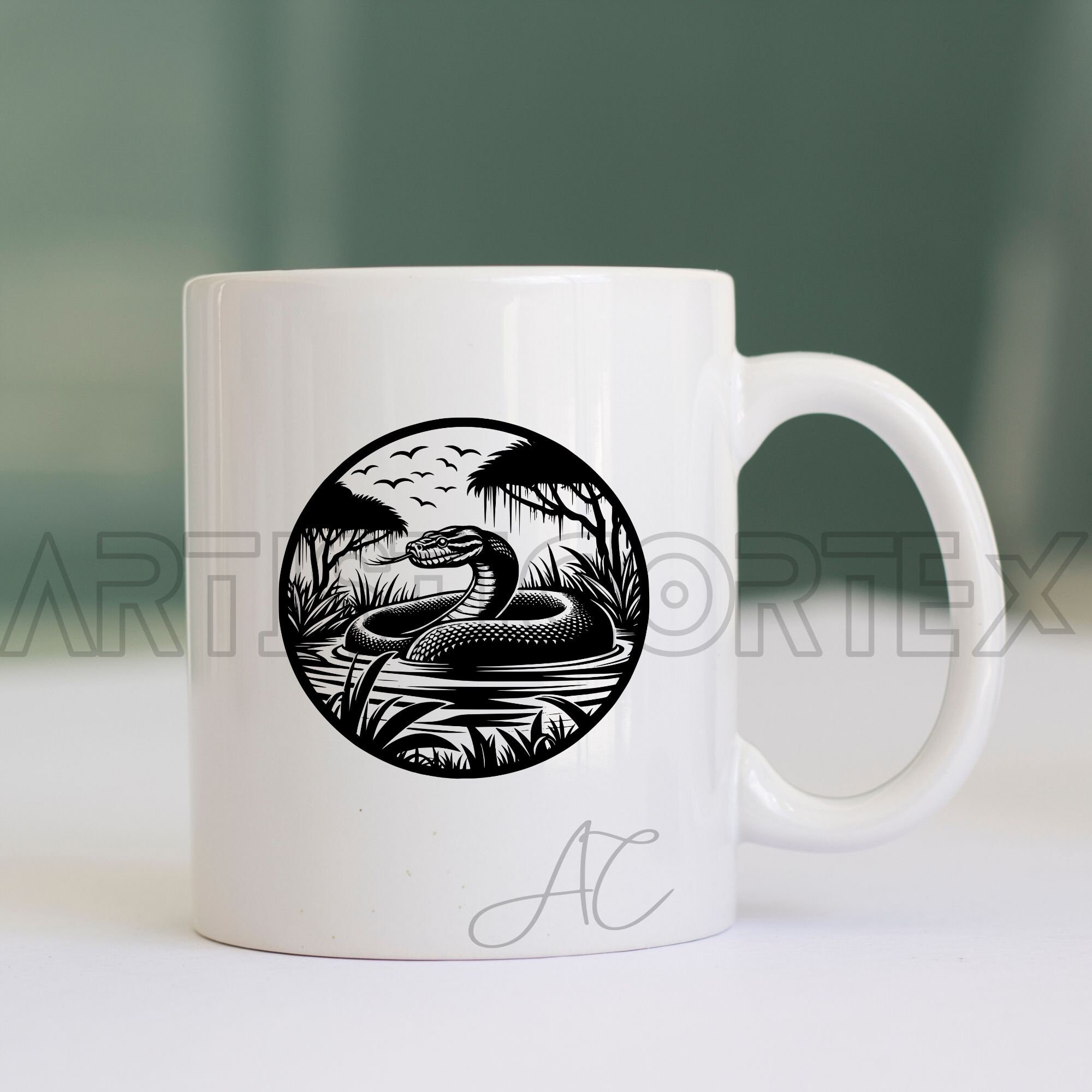 Anaconda SVG Bundle, Anaconda and Prey PNG, Anaconda in Swamp Clipart ...