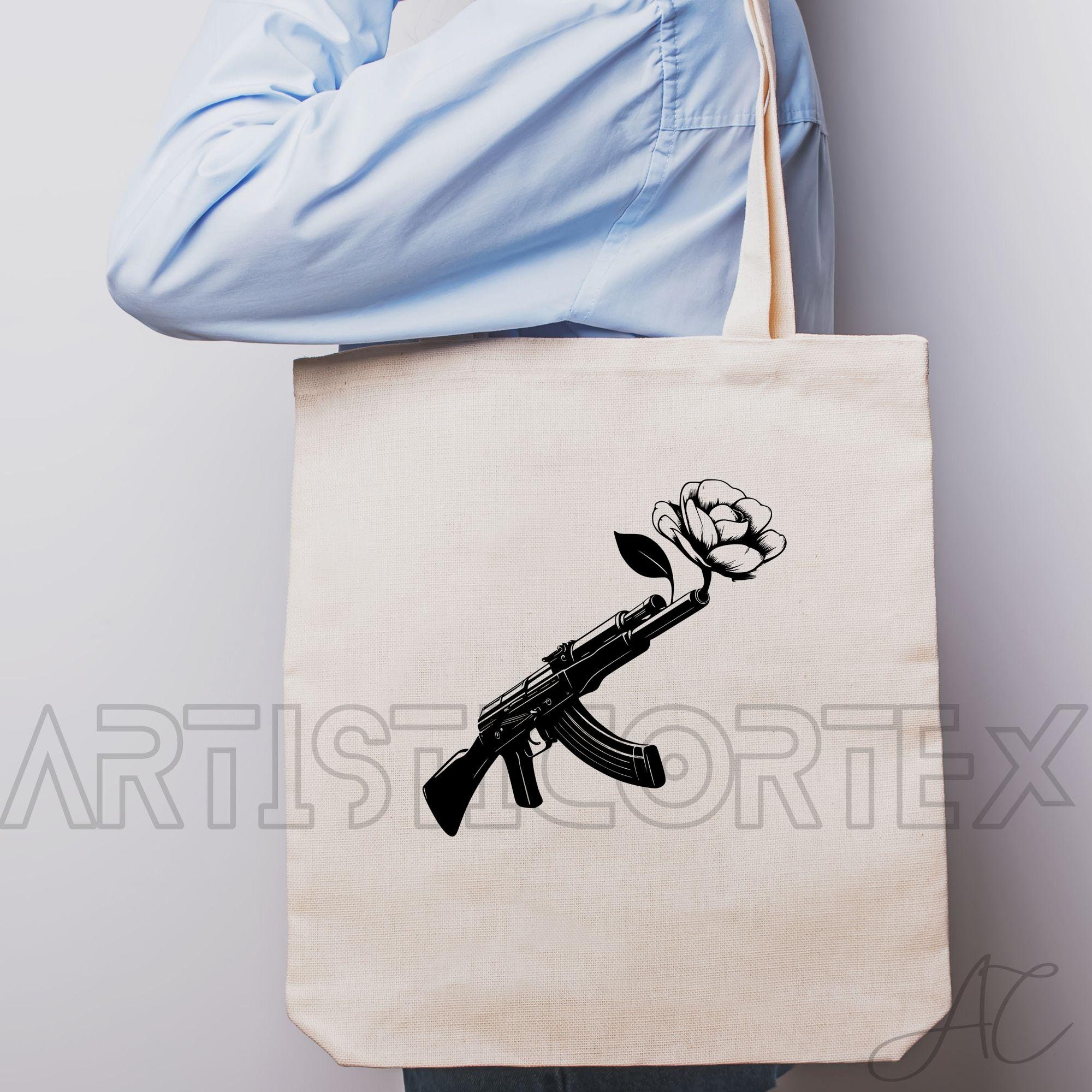 Rifle SVG Bundle, Floral Rifle PNG, Rifle and Flower Clipart, Hand ...