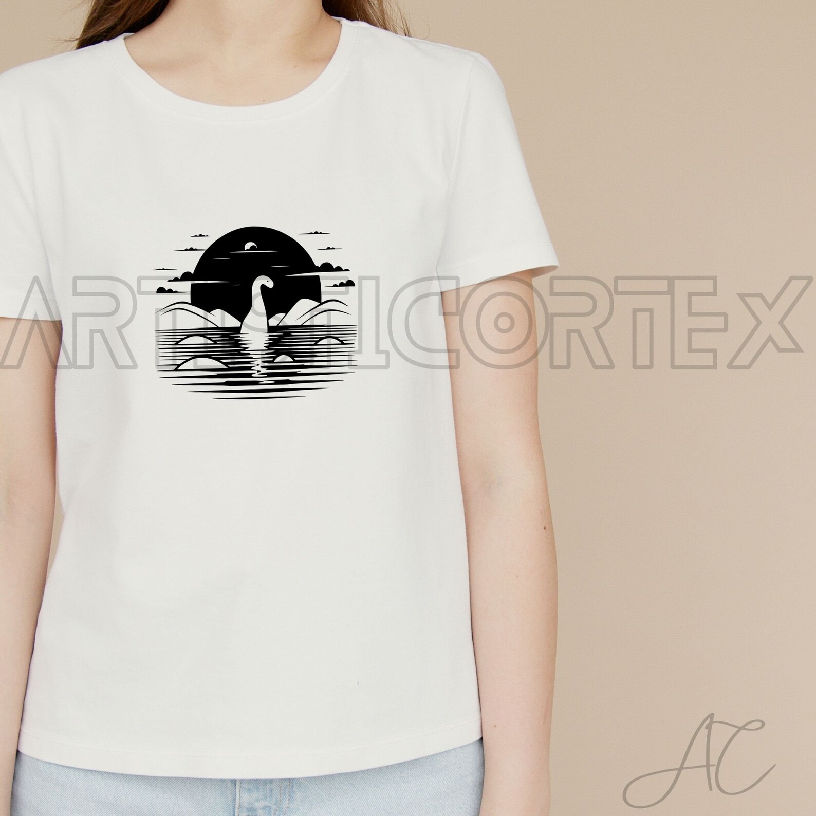 Loch Ness Monster SVG Bundle, Loch Ness PNG, Lake Monster Clipart, Hand ...