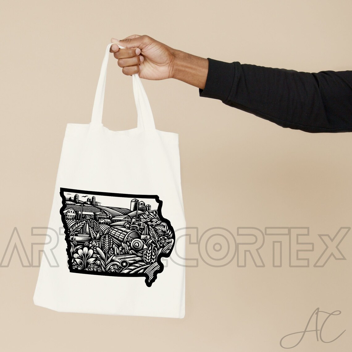 Iowa SVG Bundle, Iowa Map PNG, Iowa Outline Clipart, Hand Drawn Iowa ...
