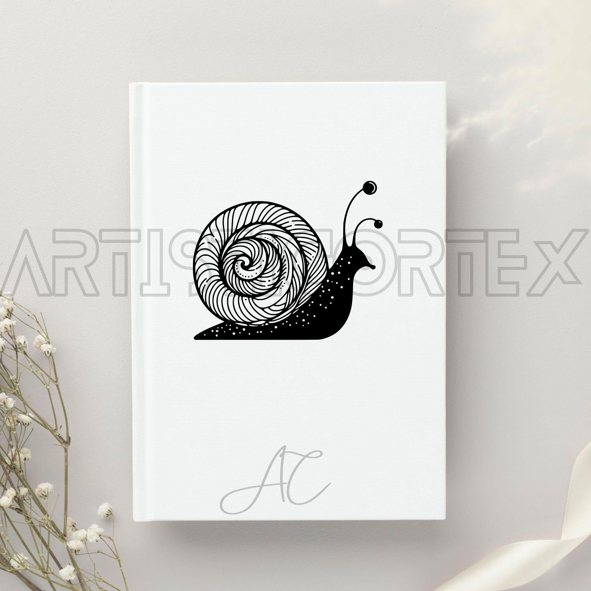 Snail SVG Bundle, Floral Snail PNG, Snail and Flower Clipart, Hand ...