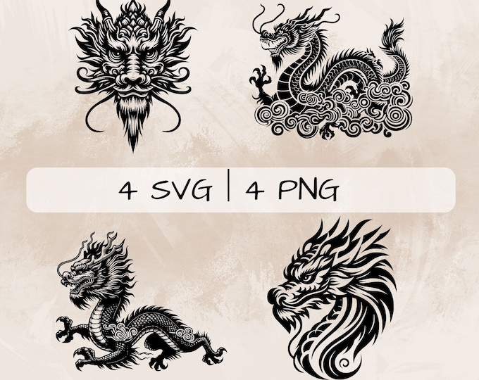 Dragon Svg Dragon Png Chinese Dragon Svg Dragon Head Svg Dragon Clipart ...