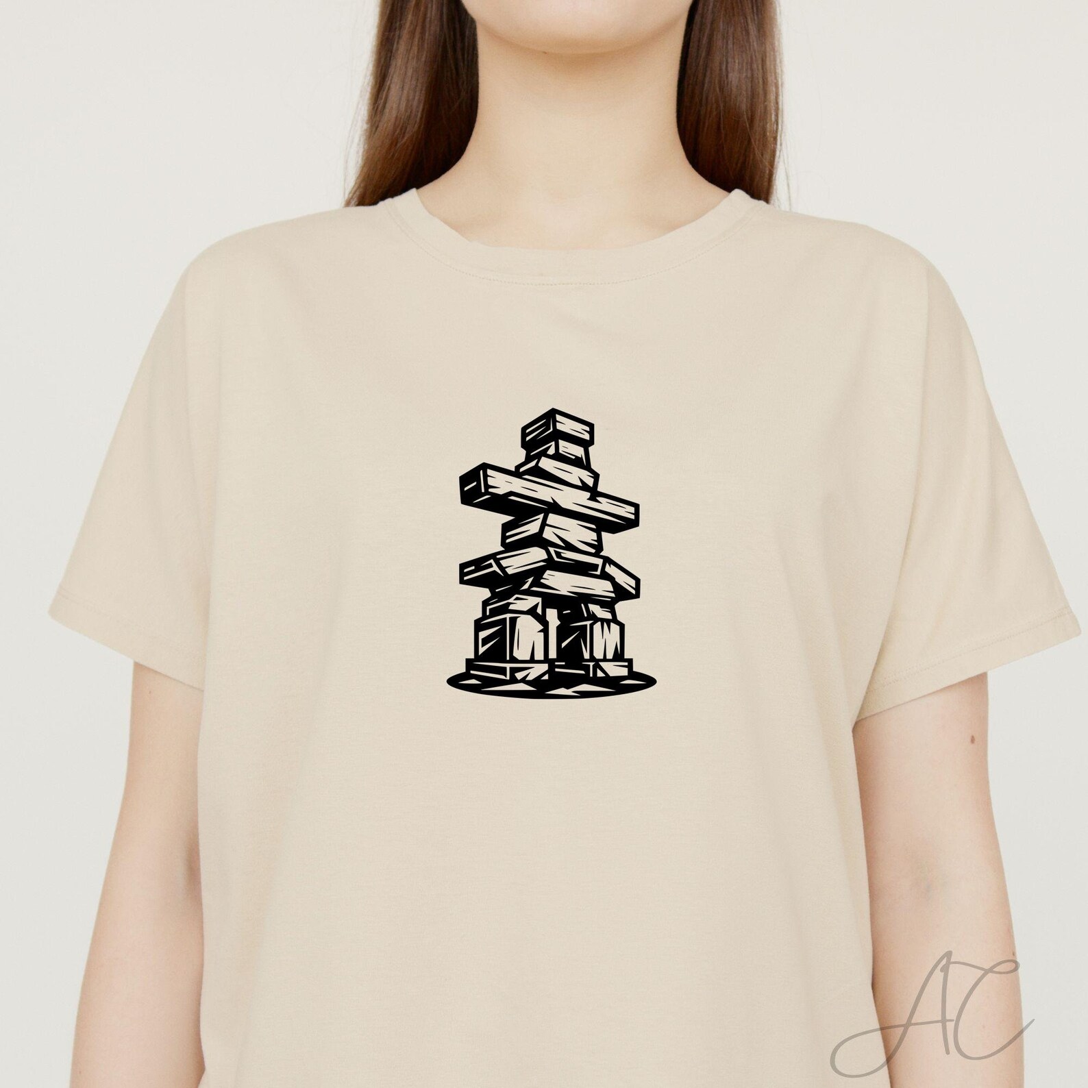 Inukshuk SVG Bundle, Inukshuk Statue PNG ,floral Inukshuk Clipart, Hand ...