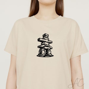 Inukshuk SVG Bundle, Inukshuk Statue PNG ,floral Inukshuk Clipart, Hand ...