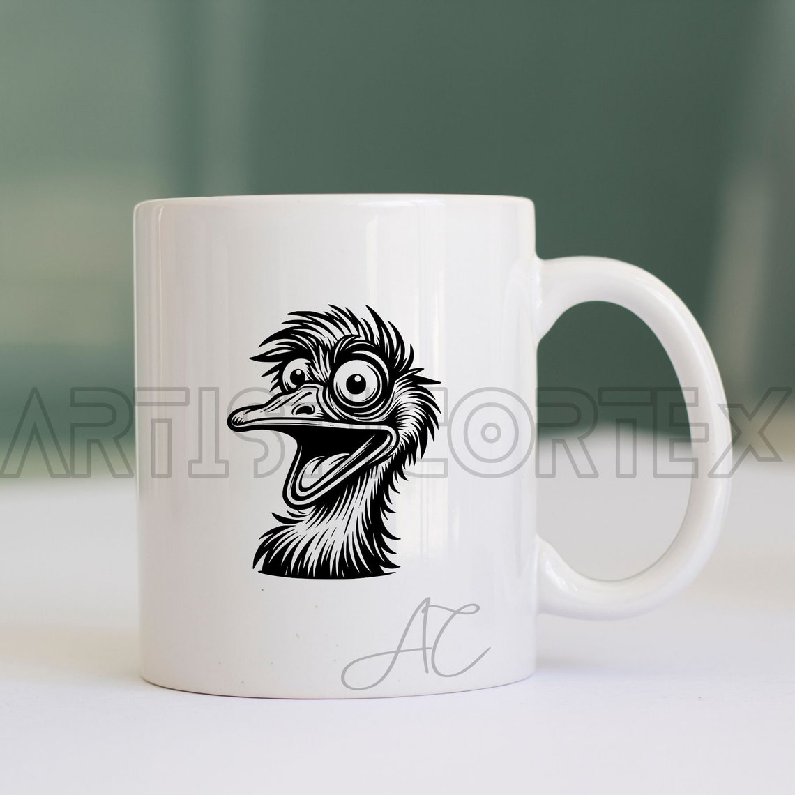 Emu SVG Bundle, Funny Emu PNG, Floral Emu Clipart, Hand Drawn Emu ...