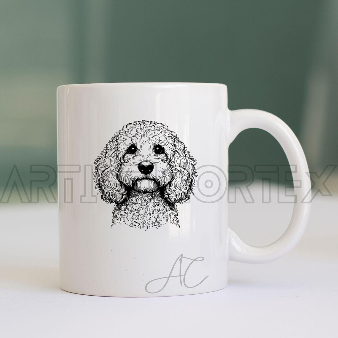 Delicate Cockapoo SVG Bundle, Cockapoo Line Art PNG, Cockapoo and ...