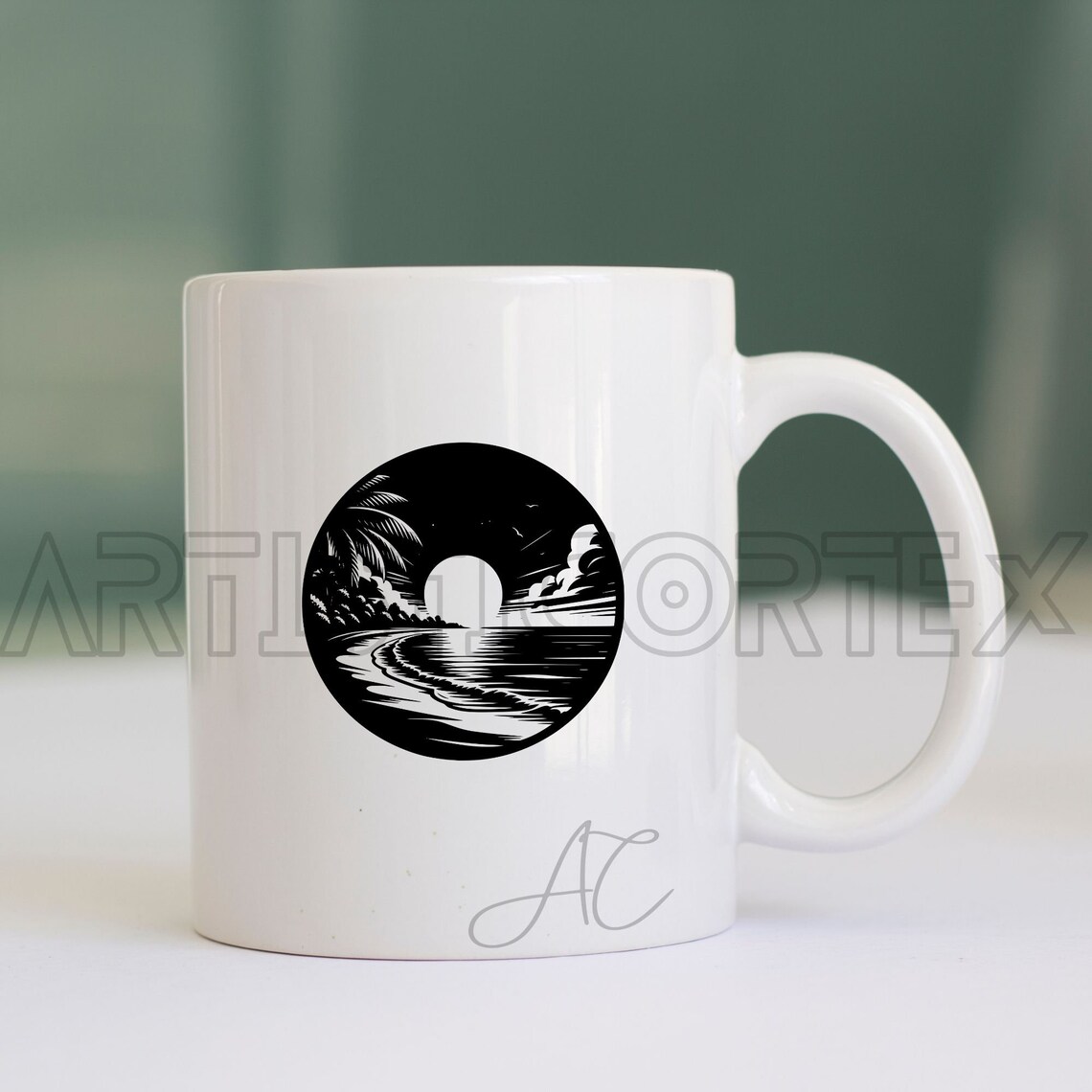 Beach Scene SVG Bundle Beach and Footprints PNG Beach and - Etsy