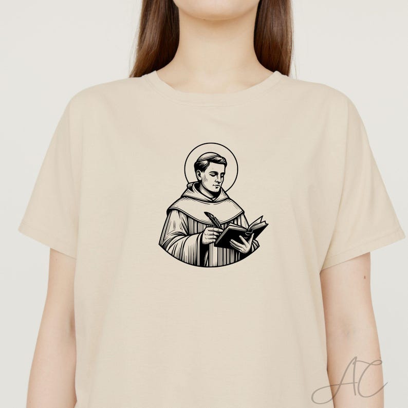 Saint Thomas Aquinas SVG Bundle, St Thomas Aquinas PNG , Catholic ...