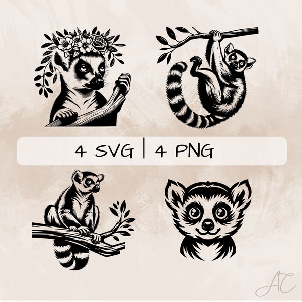 Lemur Print - Etsy