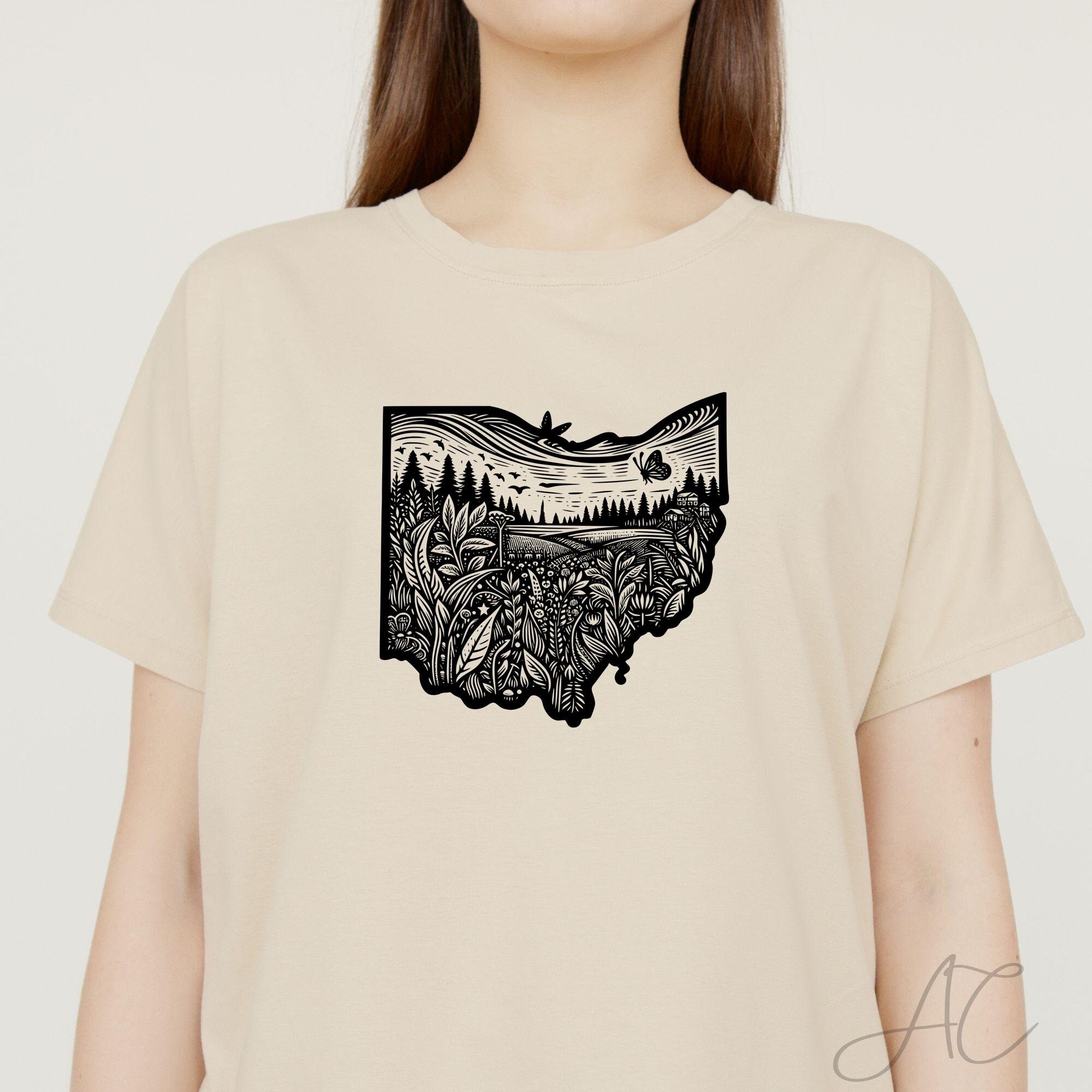 Ohio SVG Bundle, Ohio Map PNG ,ohio Outline Clipart, Hand Drawn Ohio ...