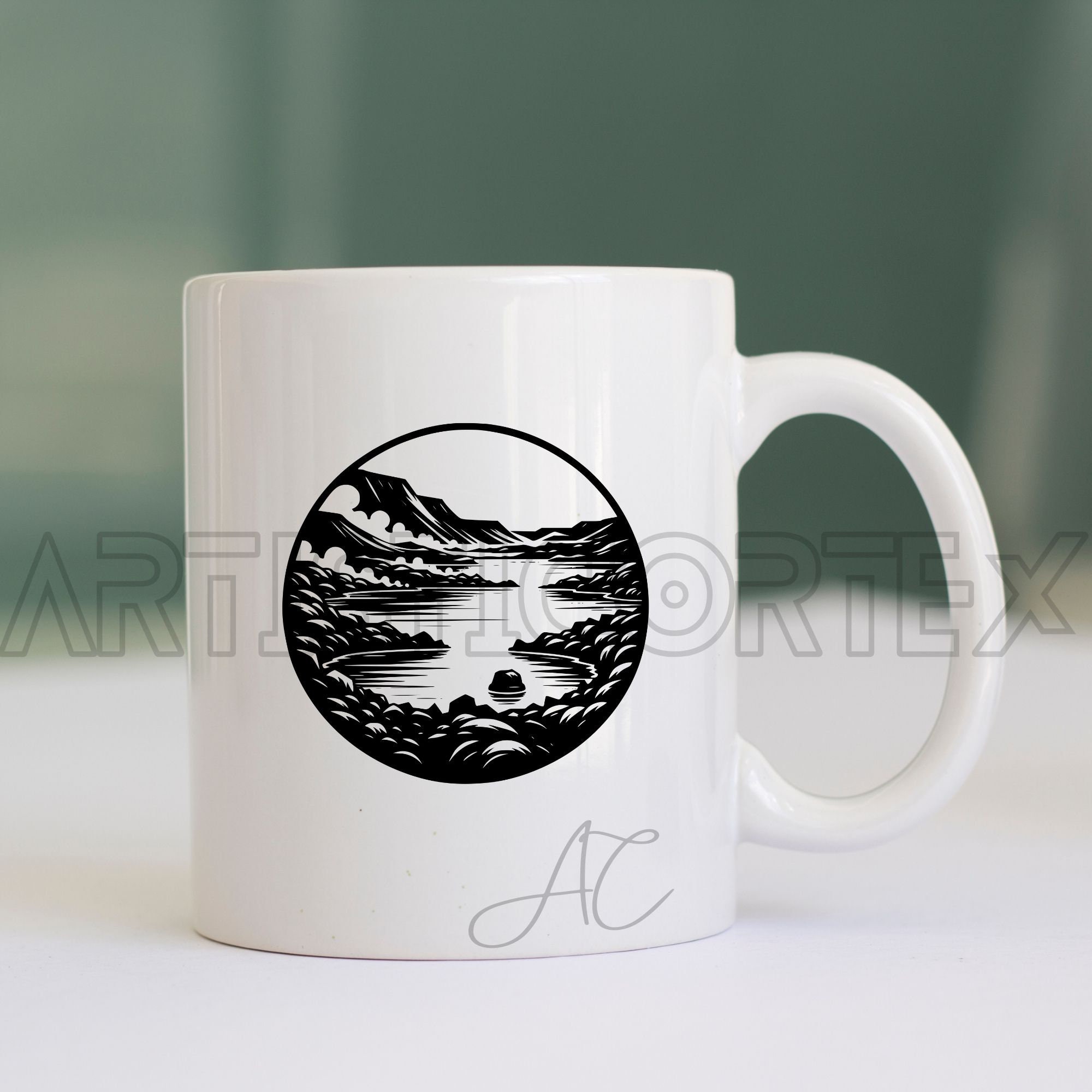 Iceland Scene SVG Bundle, Blue Lagoon PNG, Gullfoss Waterfall Clipart ...