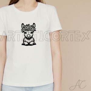 Miniature Donkey SVG Bundle, Mini Donkey PNG, Donkey Clipart, Hand ...