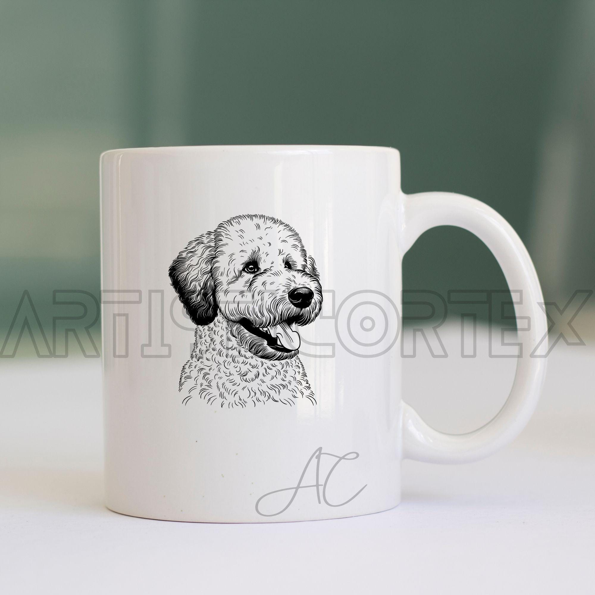 Shepadoodle Line Art SVG Bundle, Poodle PNG, German Shepherd Clipart ...