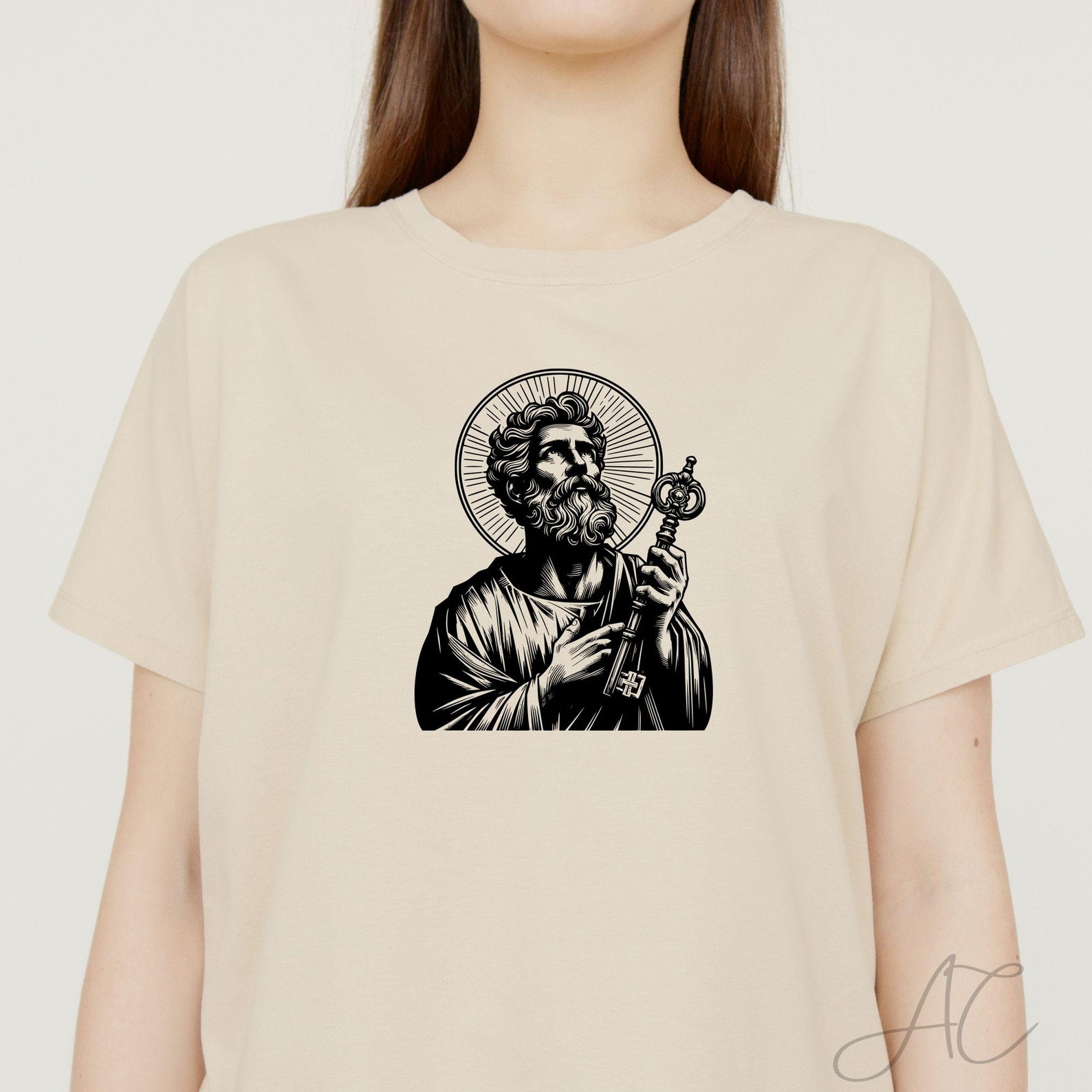 Saint Peter SVG Bundle, Peter Cross PNG, St Peter and Key Clipart, Hand ...