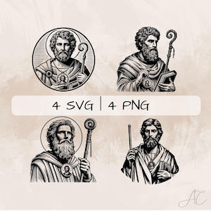 St Jude SVG Bundle, Saint Jude PNG, Saint Jude Thaddeus Clipart, Hand ...