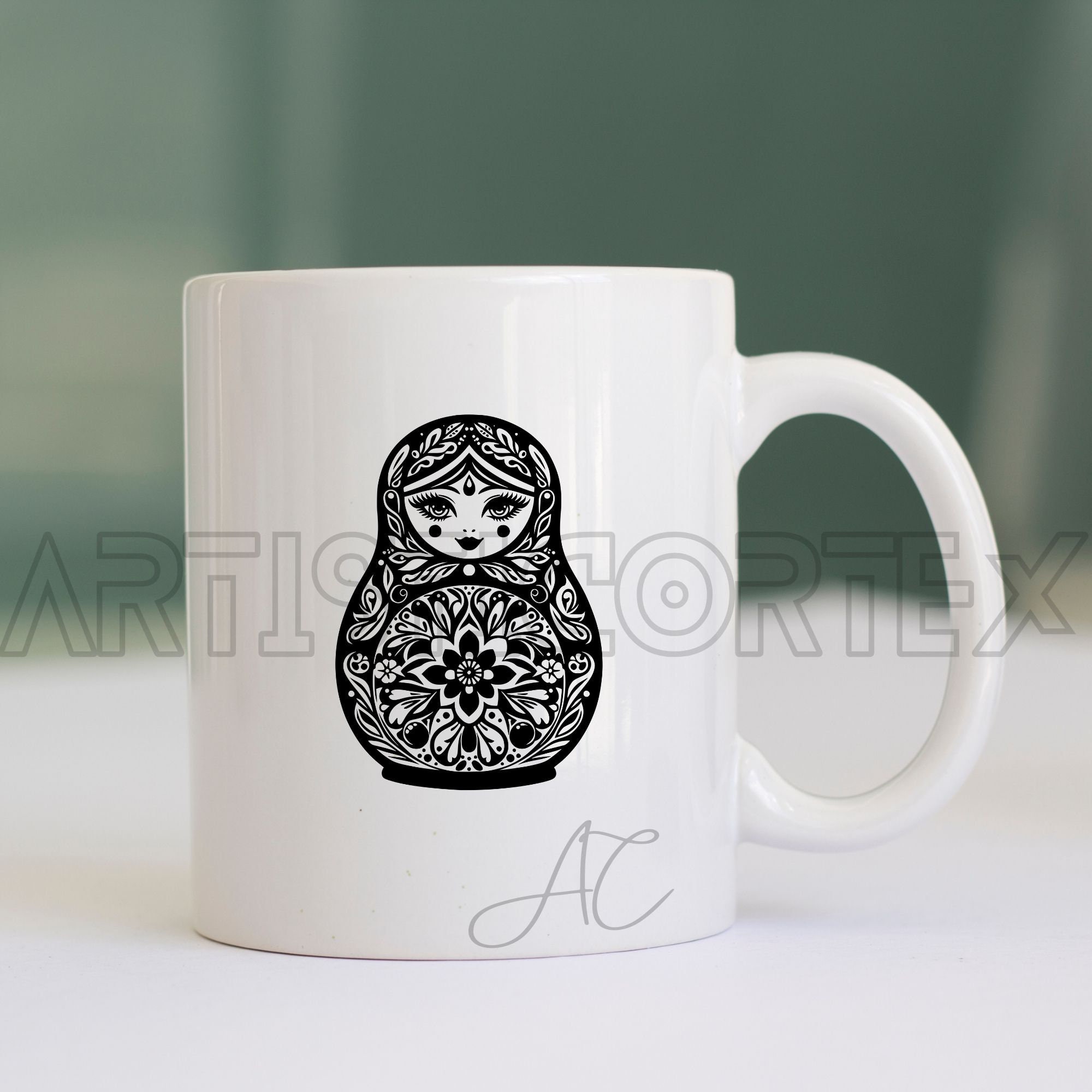 Matryoshka SVG Bundle, Russian Nesting Doll PNG, Babushka Clipart, Hand ...