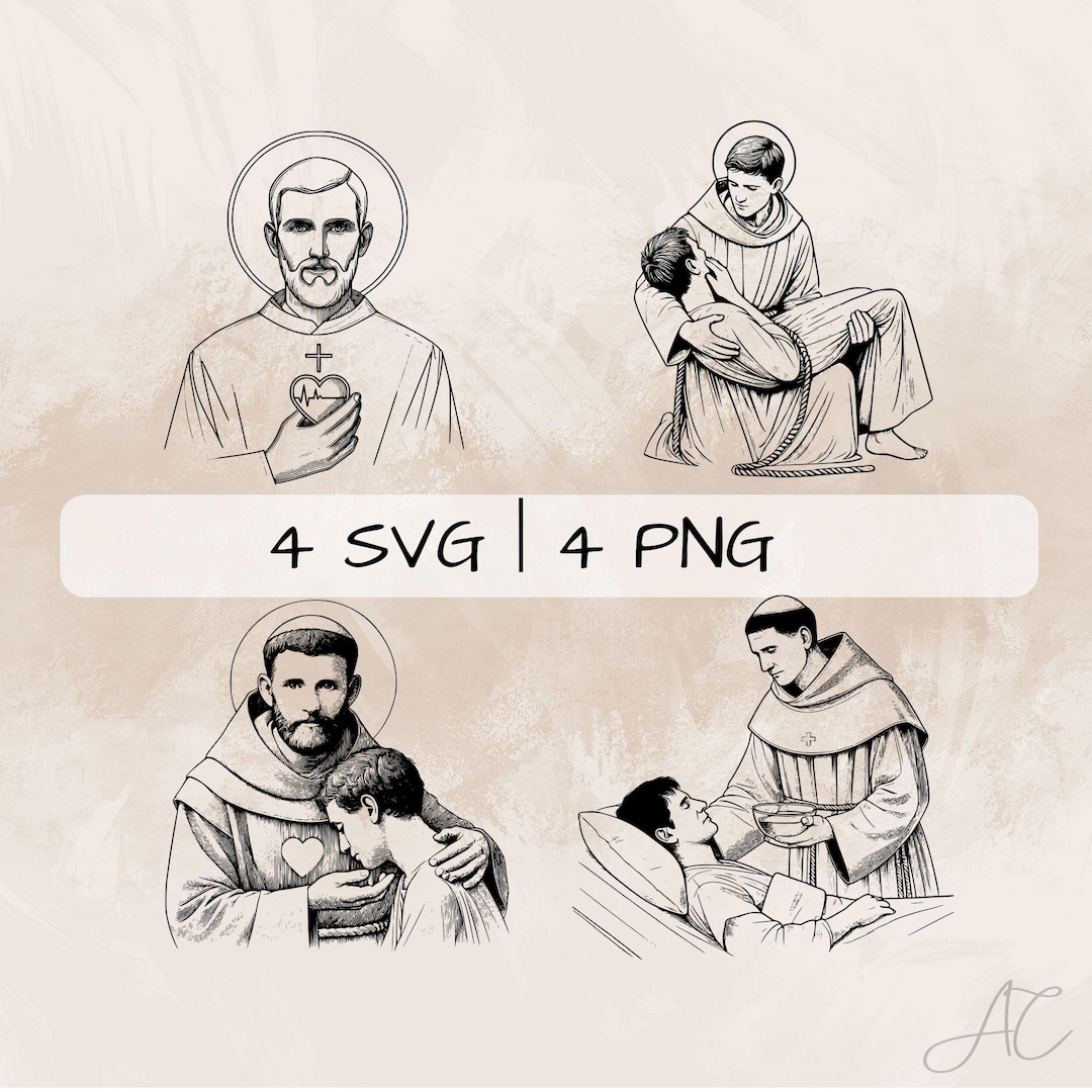 Saint John of God SVG Bundle, St John of God PNG ,patron of Nurses ...