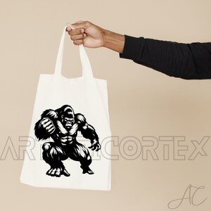 Gorilla SVG Bundle, Gorilla With Banana PNG, Gorilla With Crown Clipart ...
