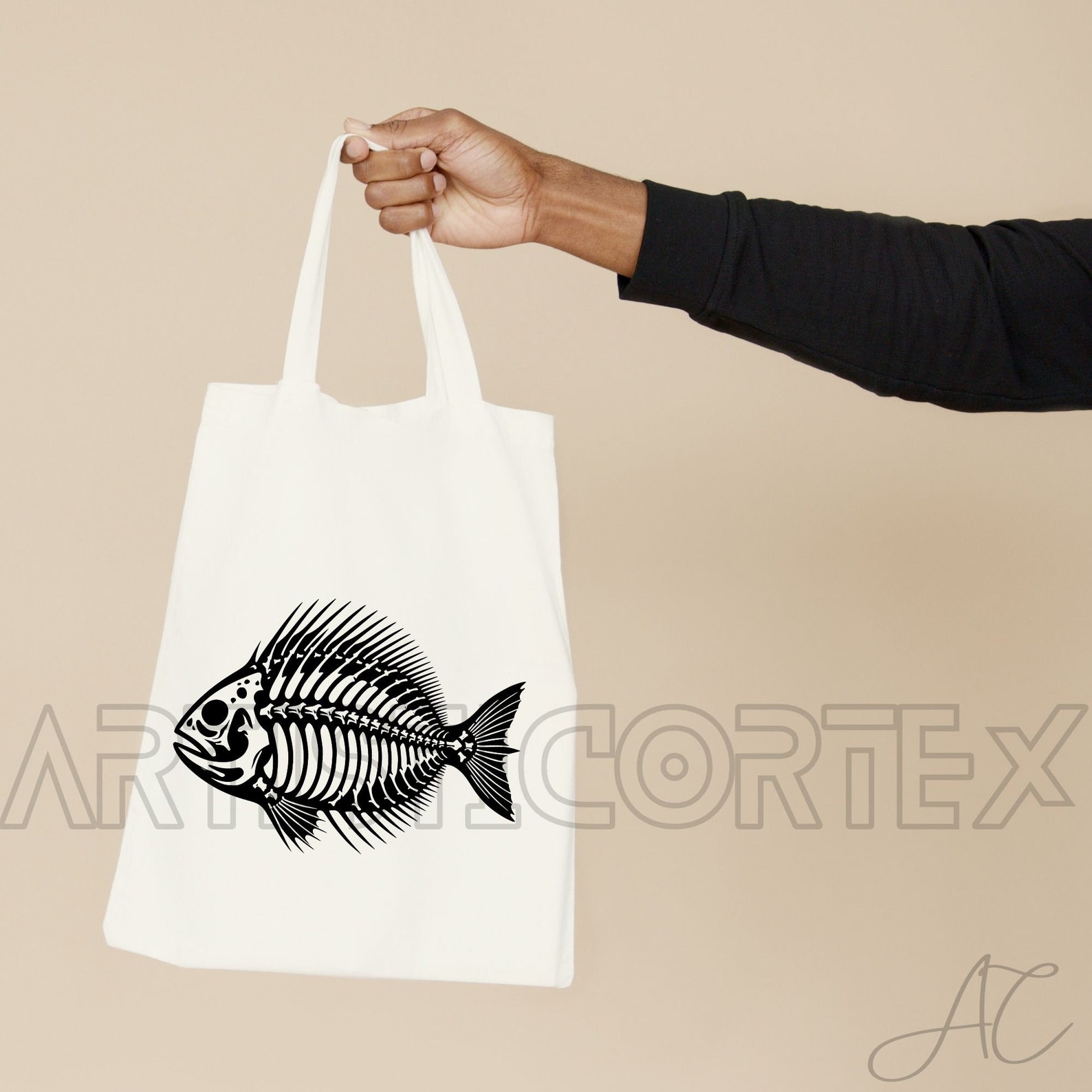 Skeleton Fish SVG Bundle, Fishbone PNG, Skeleton Fish With Cat Clipart ...