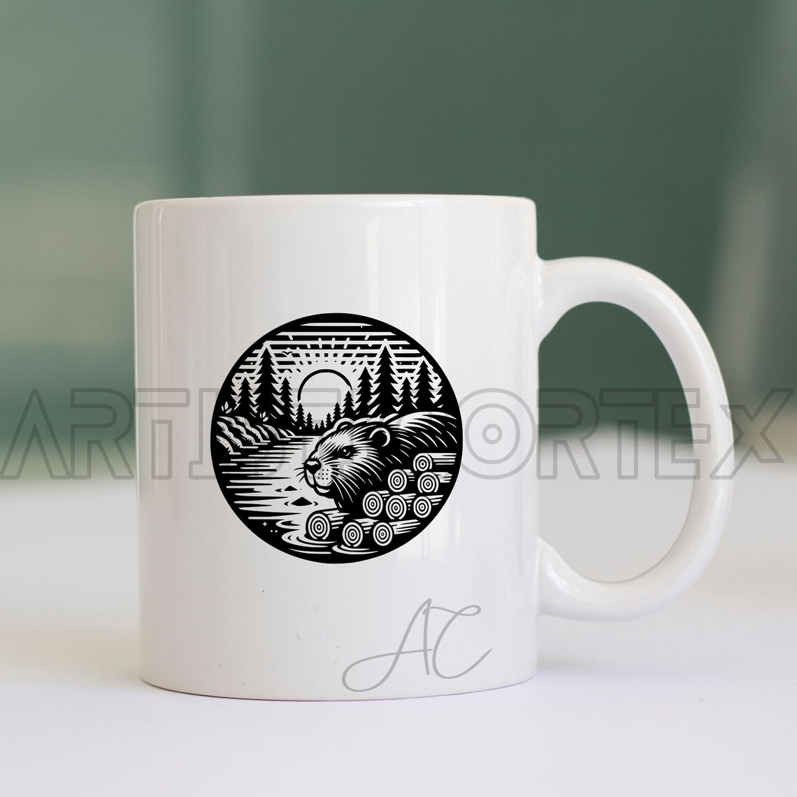 Beaver SVG Bundle, Beaver With Chainsaw PNG, Beaver and Wood Clipart ...