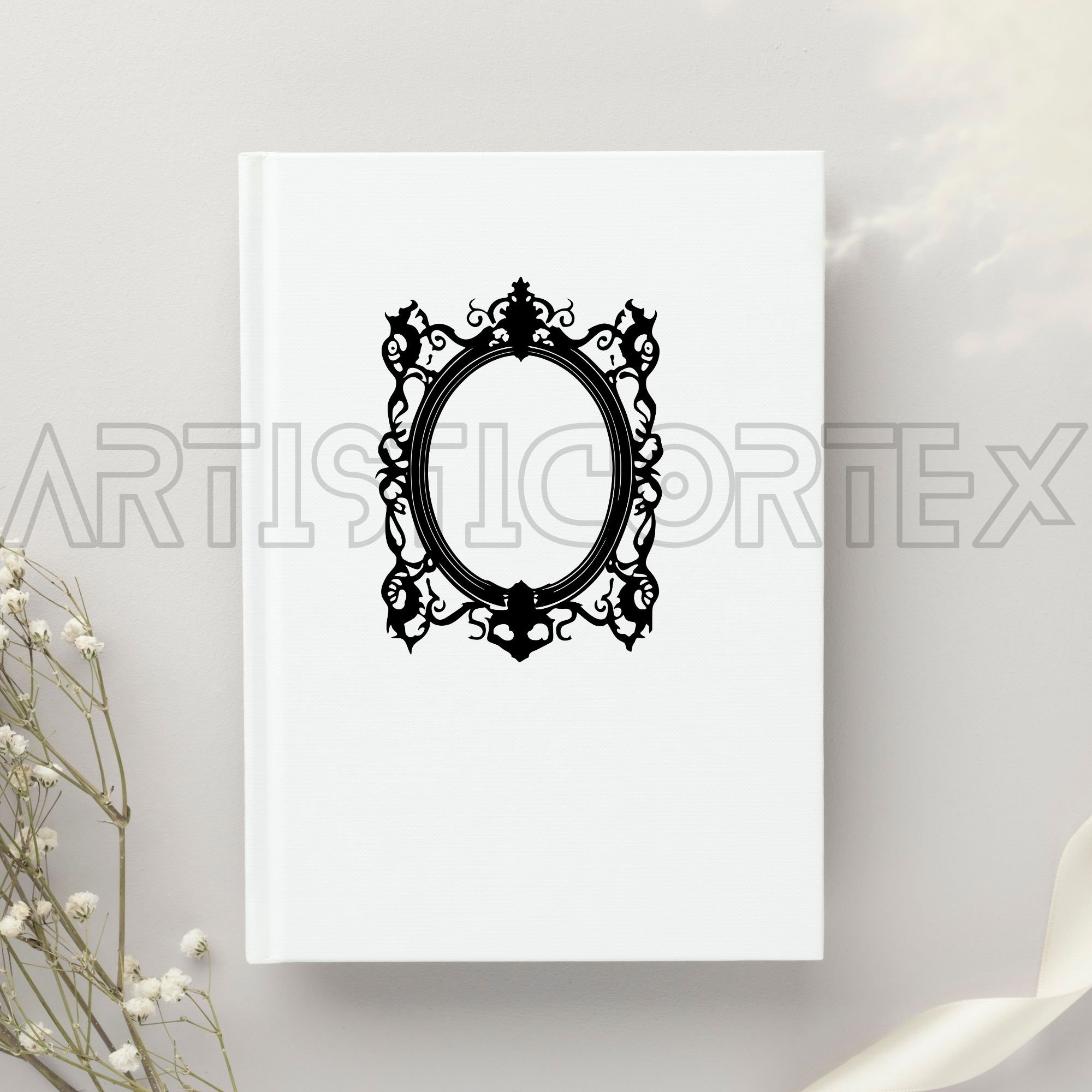 Spooky Mirror Frame SVG Creepy Mirror Frame Vector Halloween - Etsy