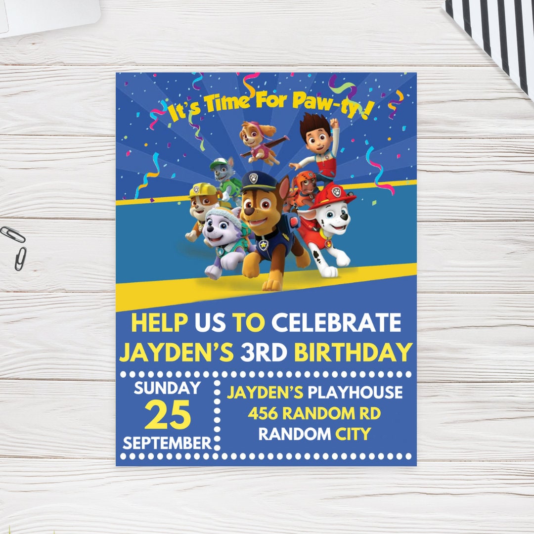 Editable Birthday Invitation Template Printable Birthday - Etsy