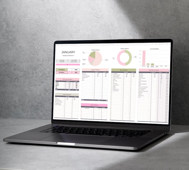 Simple Budget Spreadsheet for Beginner: Excel Google Sheets Template ...