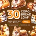 Corgi | Cute Corgi Bread Loaf Clipart Png,commercial Use,printable ...