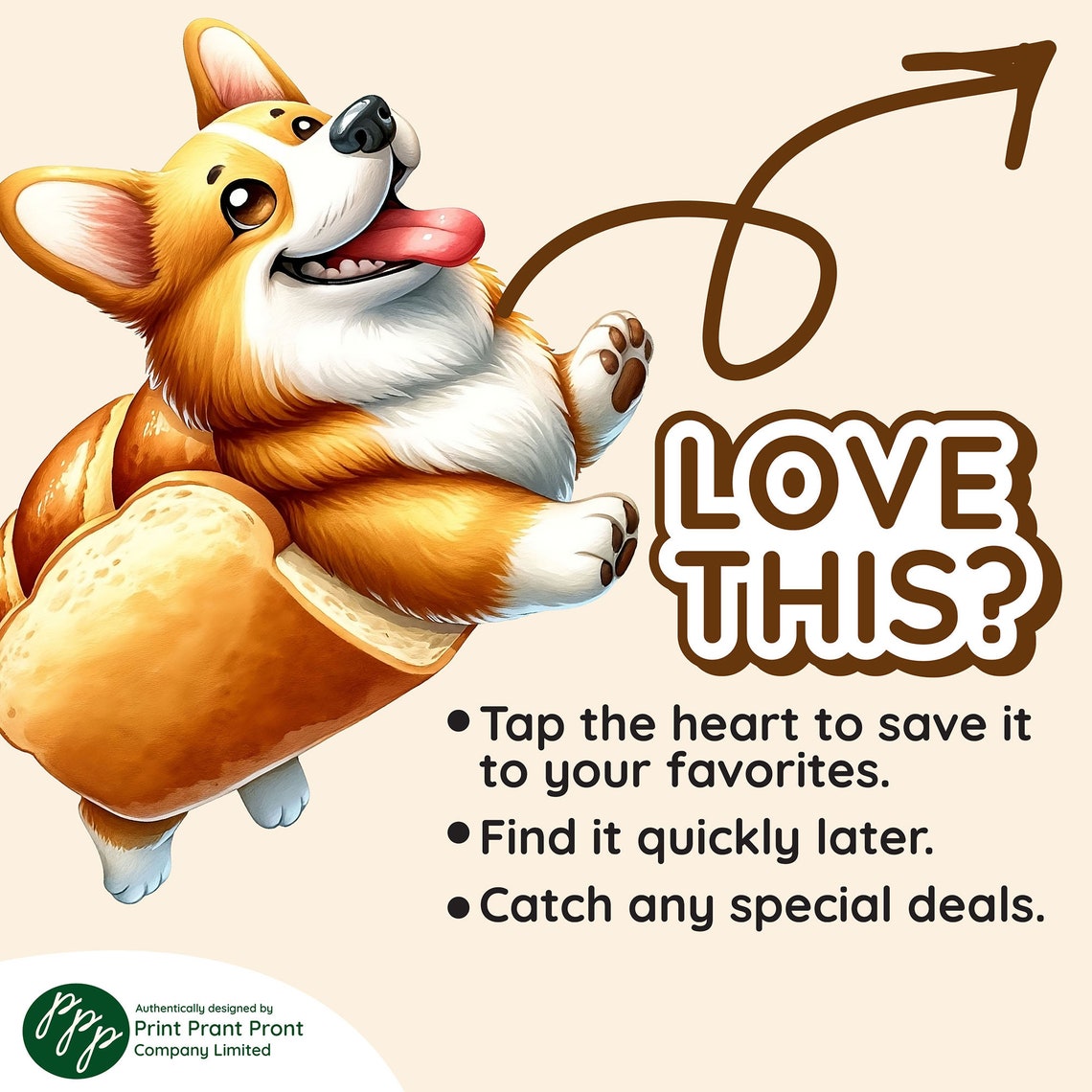 Corgi | Cute Corgi Bread Loaf Clipart Png,commercial Use,printable ...