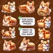 Corgi | Cute Corgi Bread Loaf Clipart Png,commercial Use,printable ...