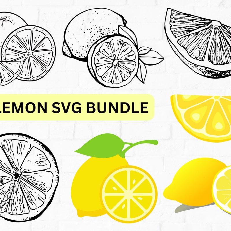 Lemon Svg - Etsy