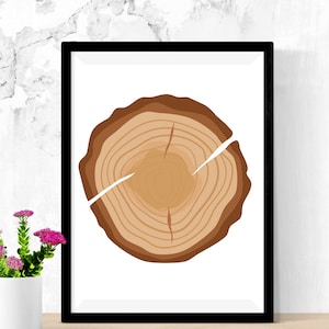 Wood Slice SVG Bundle, Tree Rings Svg,wood Slice Dxf, Wood Slice Png ...
