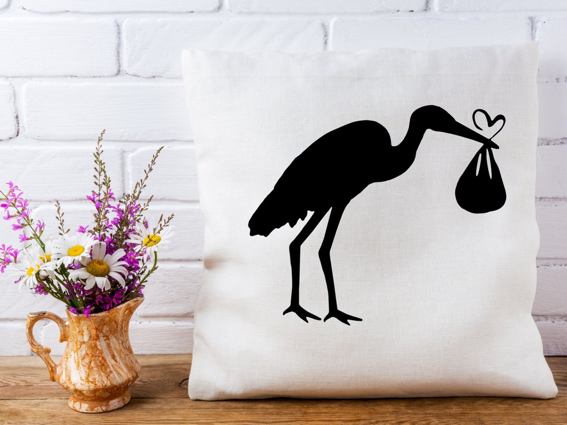 Stork Svg Bundle, Stork Clipart, Stork Cut File, Bird Svg, Bird Clipart ...