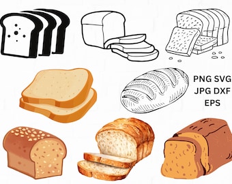 Bread SVG, Bread Basket Svg, Loaf of Bread Clipart, Bread Cricut ...