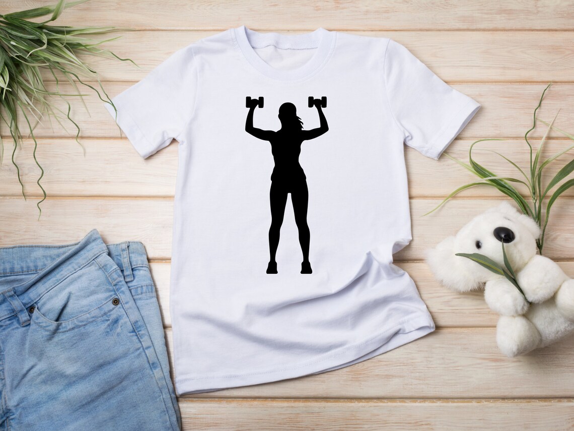 Fitness Girl Svg, Gym Silhouette, Barbell SVG, Crossfit Svg, Gym Girls ...