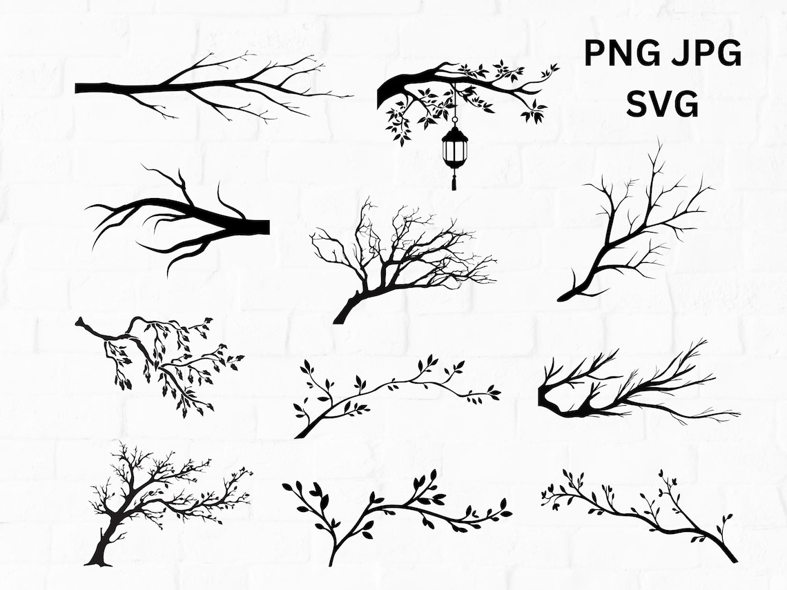 Branch Svg Tree Branch Svg Branch Cricut Svg Branch Svg Cut Files ...