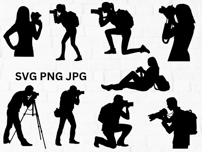 Camera SVG Bundle, Camera Clipart, Camera Silhouette, Photography Svg ...