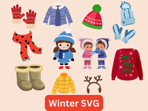 Winter Clothing Clip Art