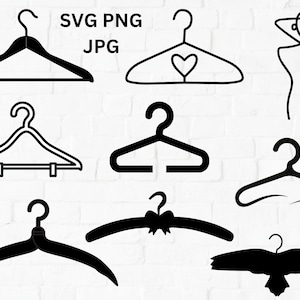 Clothes Hanger SVG, Hanger SVG, Coat Hanger SVG, Clothes Hanger Cut ...