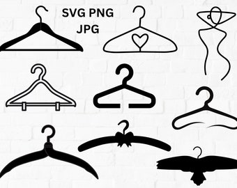 Clothes Hanger SVG, Hanger SVG, Coat Hanger SVG, Clothes Hanger Cut ...