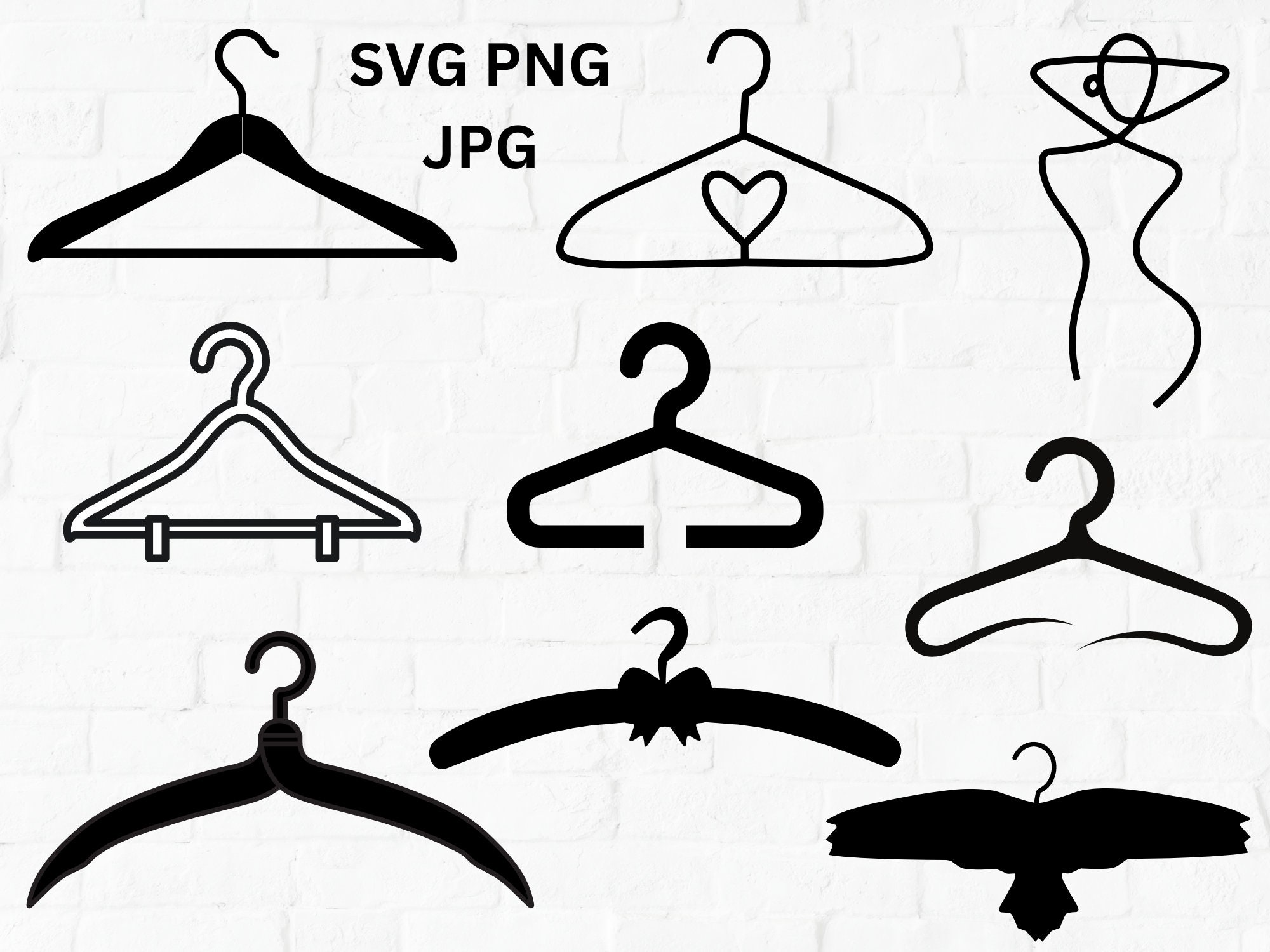 Clothes Hanger SVG, Hanger SVG, Coat Hanger SVG, Clothes Hanger Cut ...