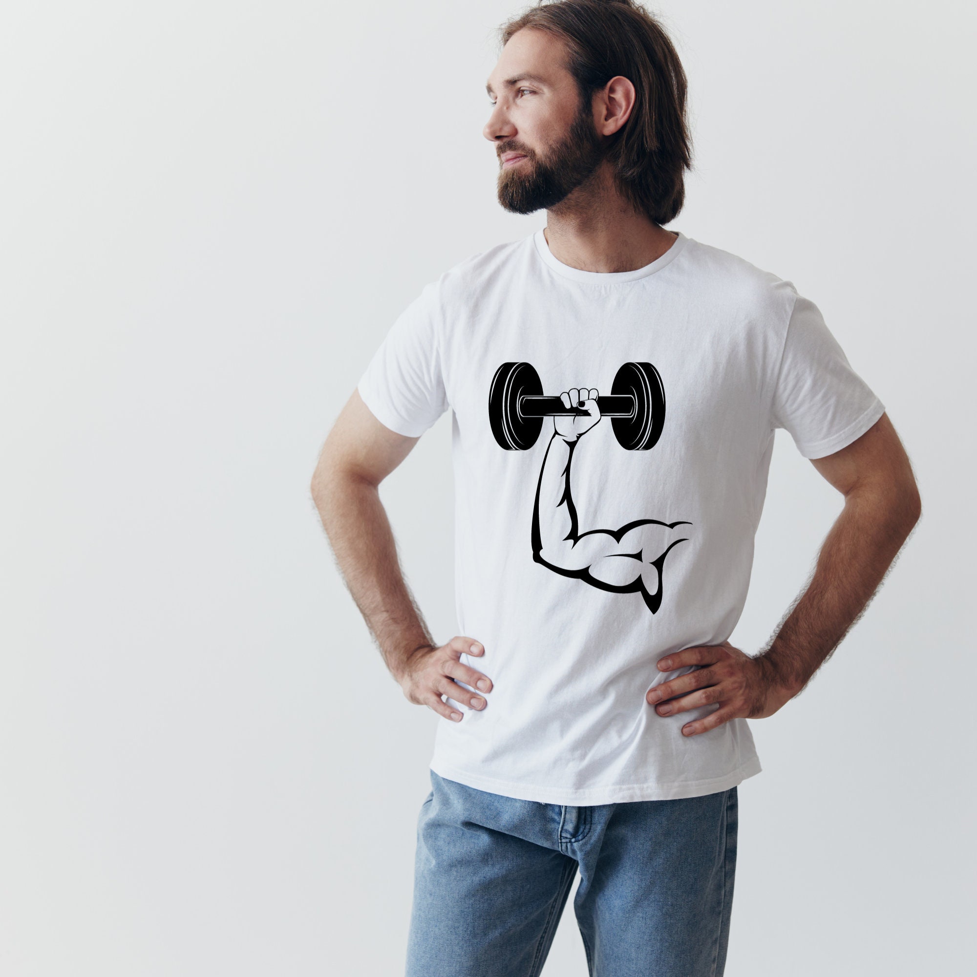 Dumbbell Svg , Workout Silhouette , Fitness SVG, Dum Bell Weight ...