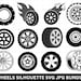 Tires SVG Bundle, Car Tires Svg File for Cricut, Wheels Design Elements ...