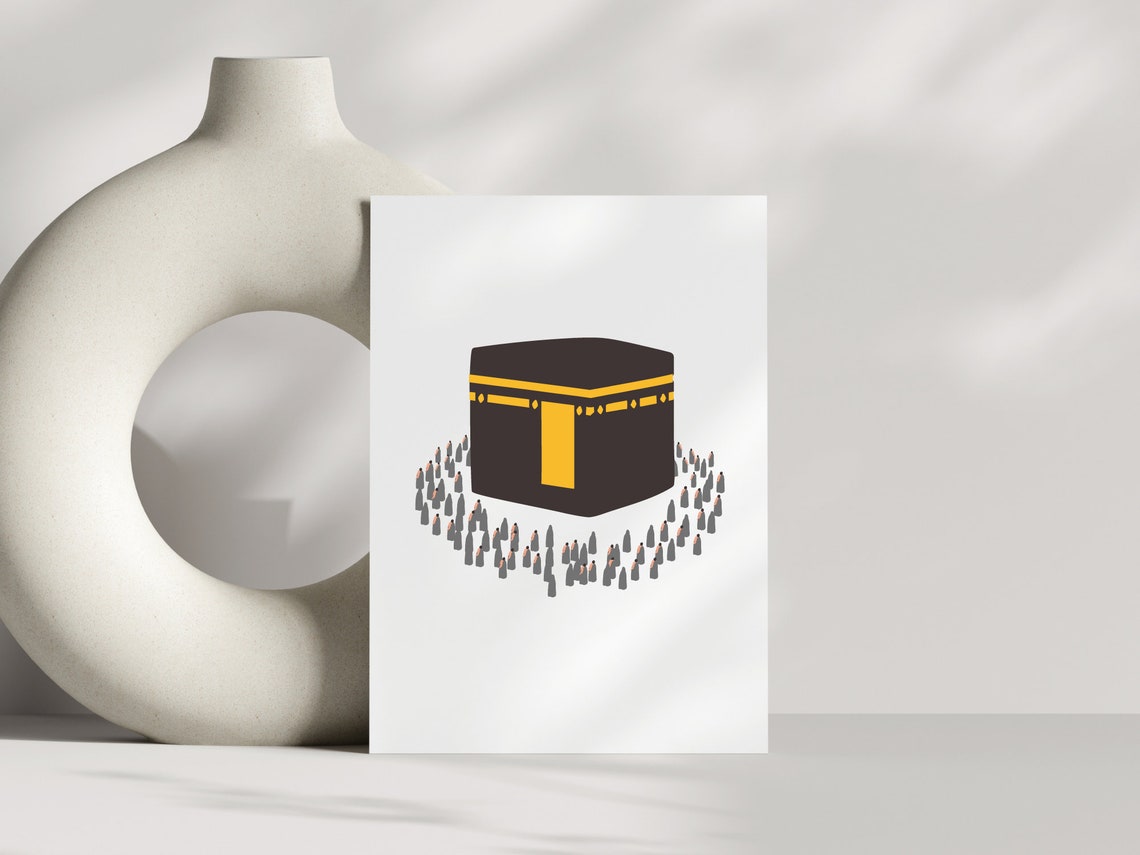Kaaba Svg, Mecca Svg, Islamic Svg, Kaba Cutting Image, Masjid Al-haram ...