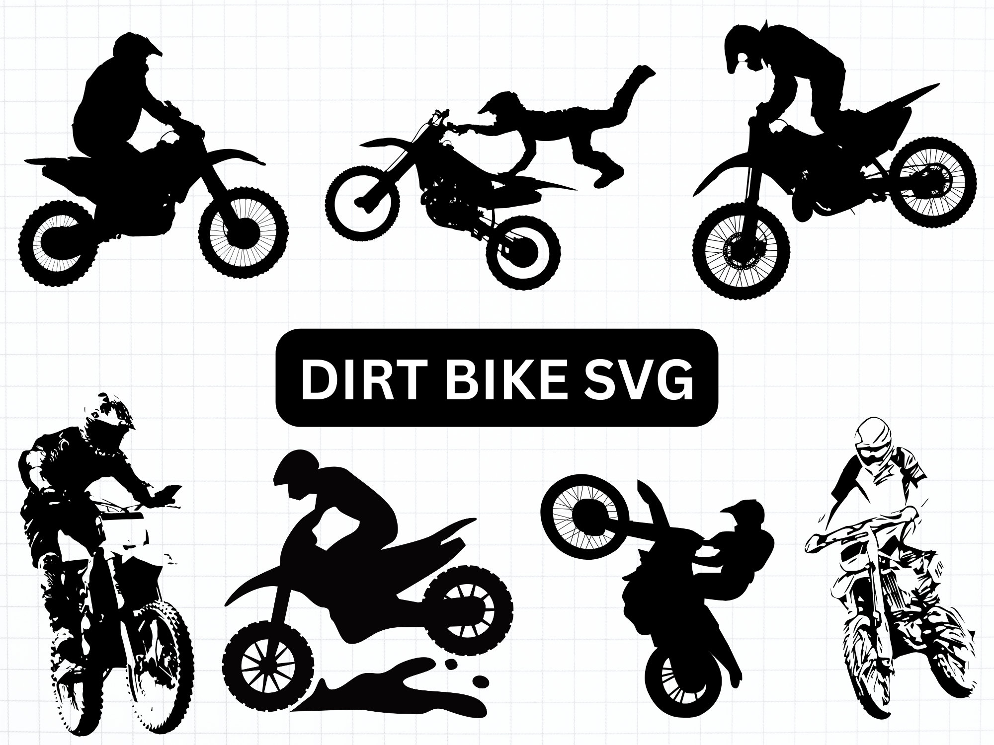 Motocross Rider Svg, Dirt Bike SVG, Dirt Bike Clipart, Rider SVG, Dirt ...