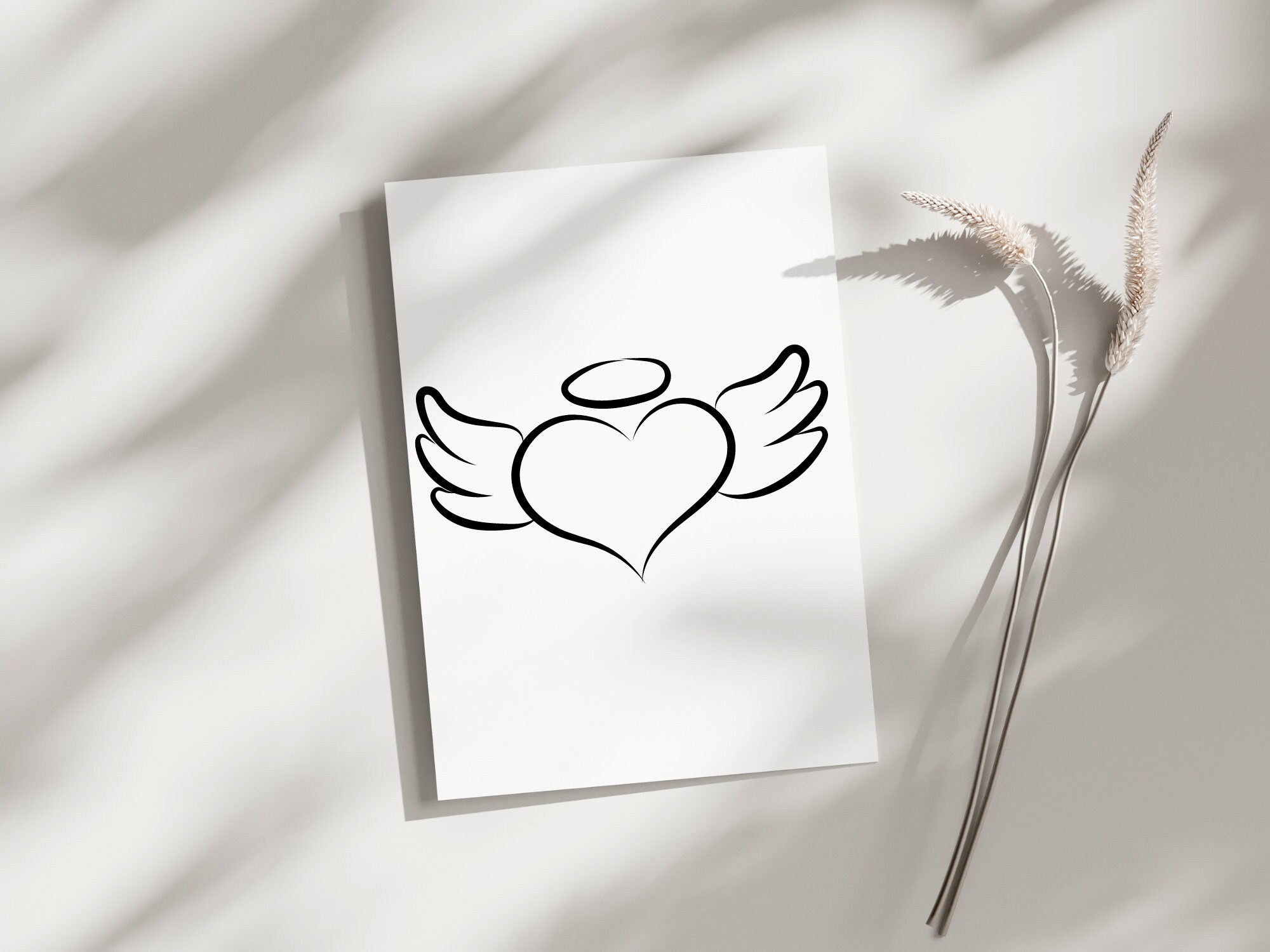 Angel Wings SVG, Angel Wings and Halo SVG, Angel Svg, Wings Svg, Wing ...
