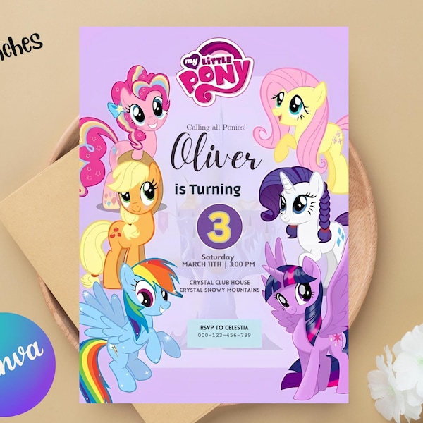 Pony Canva Design - Etsy UK